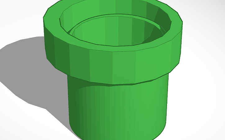 3D design Mario pipe - Tinkercad
