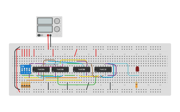 Circuit design Problema 2 | Tinkercad