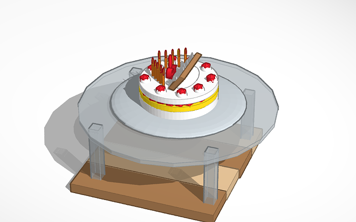 3D design happy B-day SN473 - Tinkercad