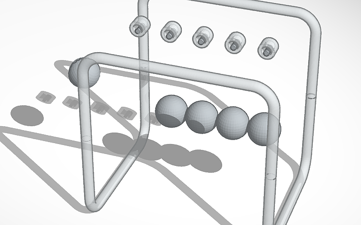 3d Design Newton S Cradle Axles Tinkercad