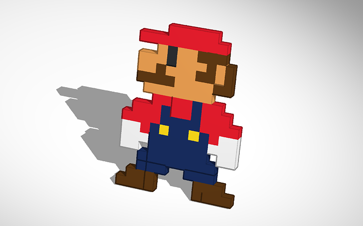 3D design super mario - Tinkercad