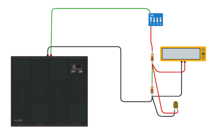 Circuit Design Dip Switch Voltage Divider Tinkercad 7790