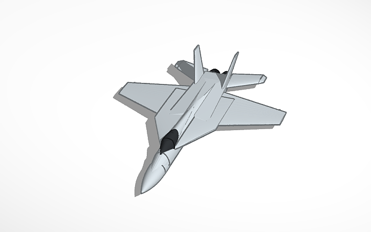 3D design f-18 - Tinkercad
