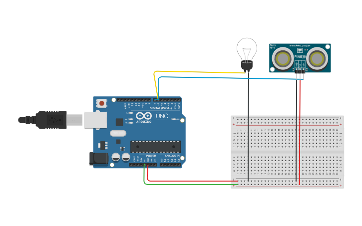 Circuit design Projeto realizado para acender a lâmpada com sensor ...