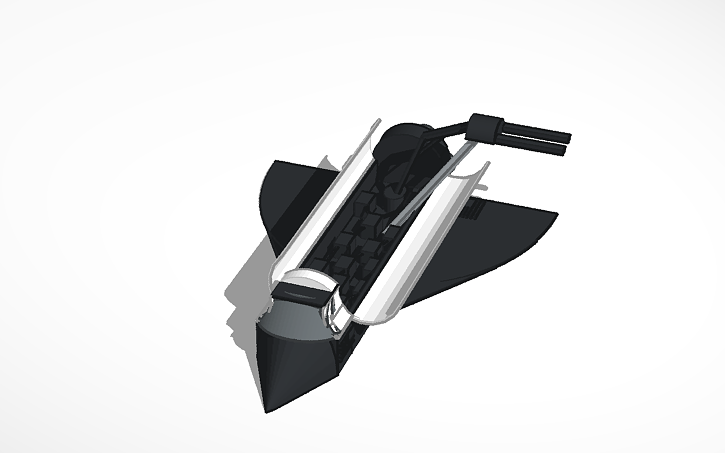 3D design Space shuttle with electromagnetic gun | Tinkercad