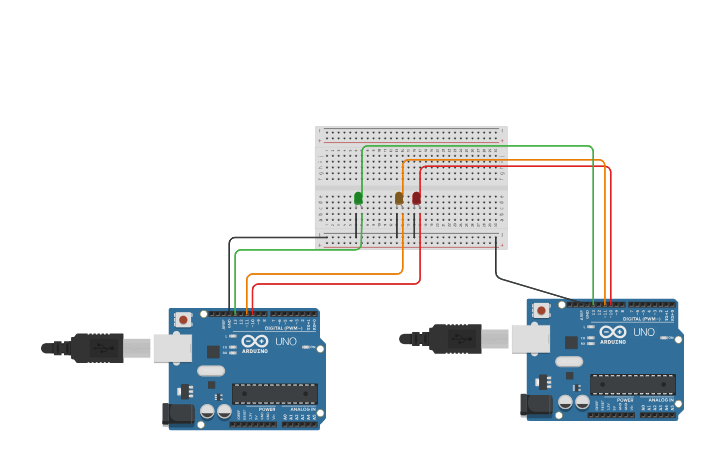 Circuit design SPI - Tinkercad