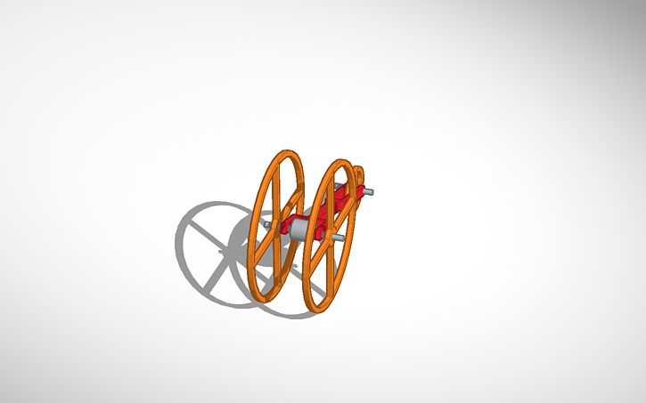 3D design Rubber Band Car - Tinkercad