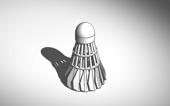 3D design Shuttlecock | Tinkercad
