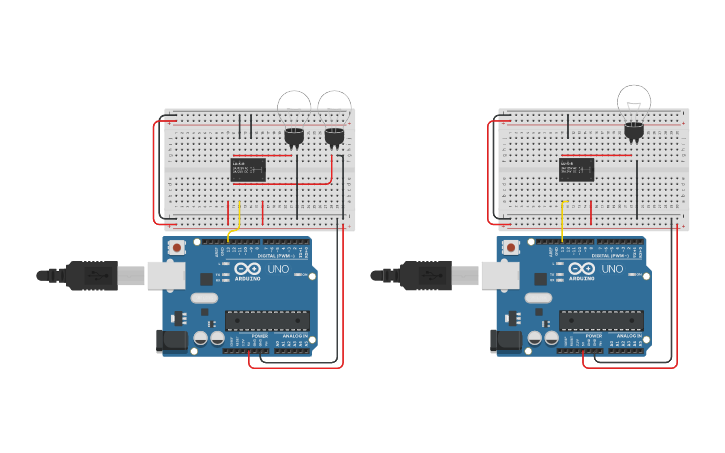 Circuit design Ejemplo Relevador - Tinkercad