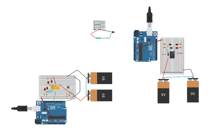 Circuit design magnetic relay - Tinkercad