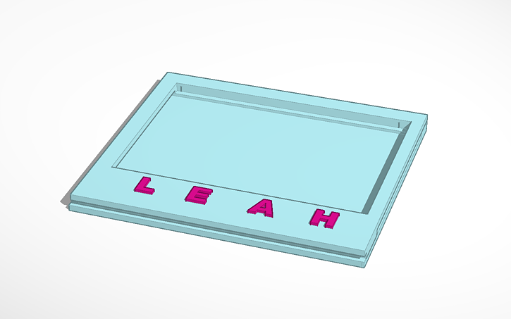 3D design 1234 picture frame | Tinkercad
