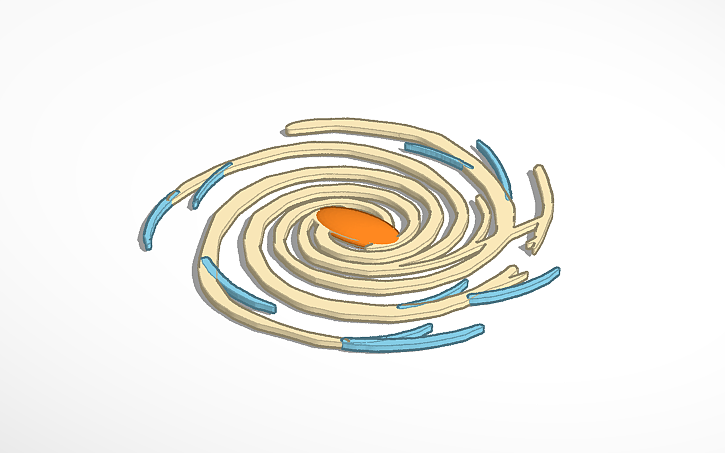 3D design Milky Way Galaxy Model - v2.3 - Tinkercad