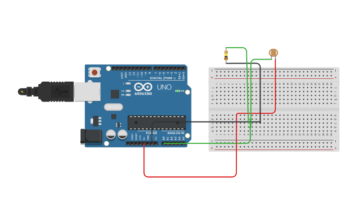 Circuit design LiFi Receiver - Tinkercad