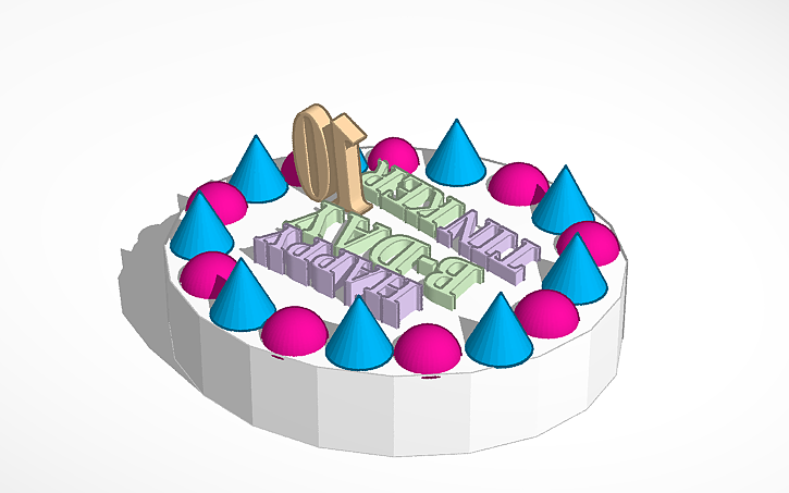 3D design HAPPY BIRTHDAY TINKERCAD!!! | Tinkercad