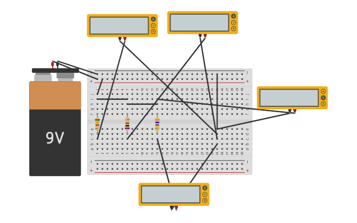 Circuit design paralelo - Tinkercad