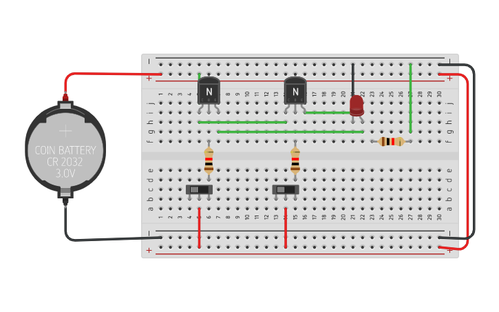 Circuit Design Transistor Or Gate Tinkercad