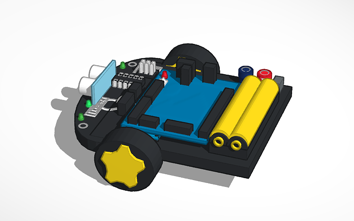 3D design microbit car - Tinkercad