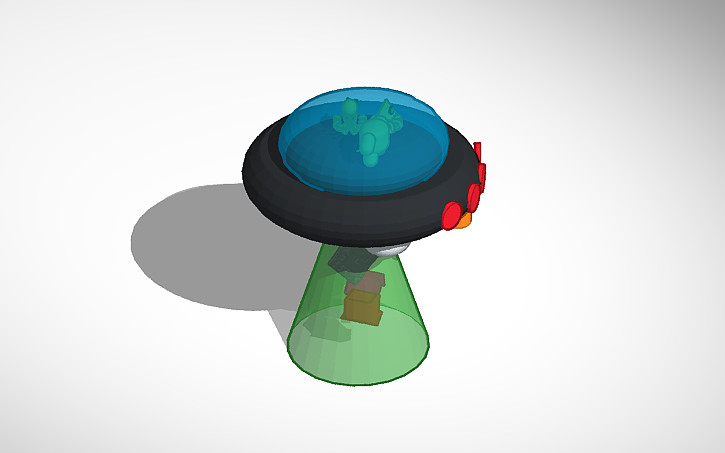 3D design Alien and UFO | Tinkercad