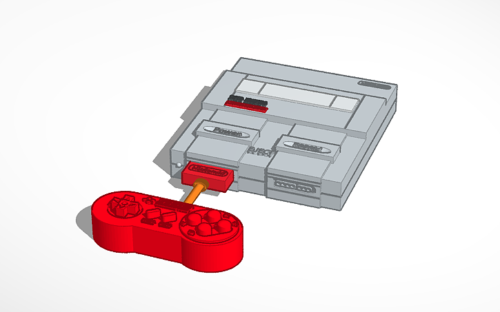 3D design super nintendo - Tinkercad