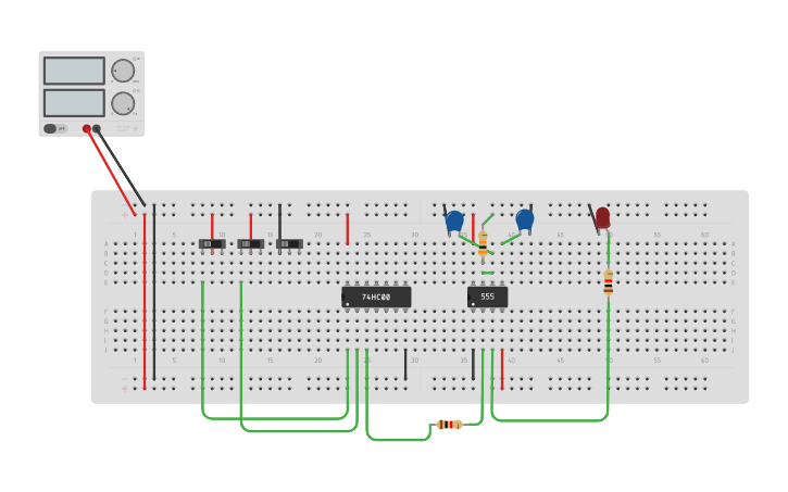 Circuit design RTDS | Tinkercad