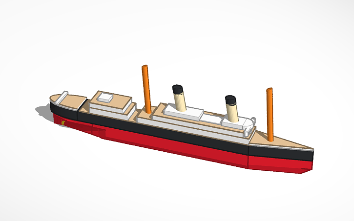 3D design R.M.S Oceanic - Tinkercad