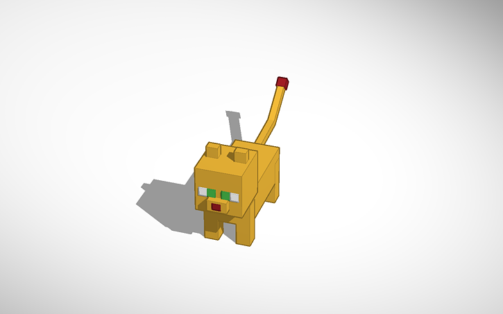 3D design ocelot - Tinkercad