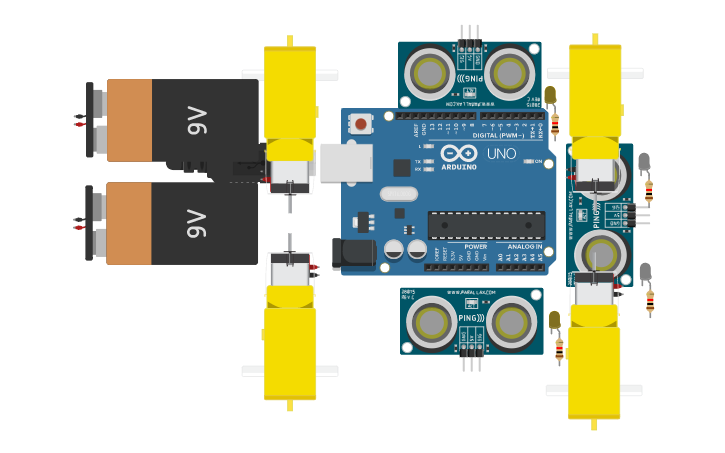 Circuit design Projeto Tesla | Tinkercad