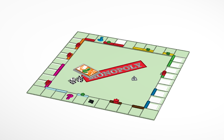 3D design Monopoly - Tinkercad