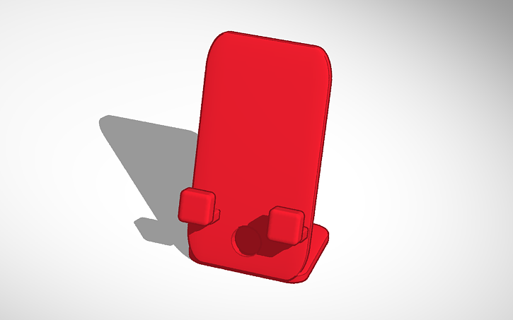 3D design mobile stand - Tinkercad