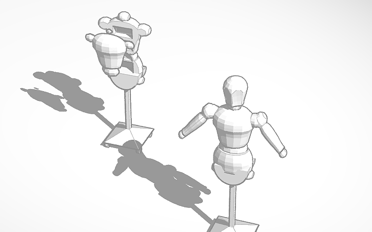 3D design Mannequin STand - Tinkercad