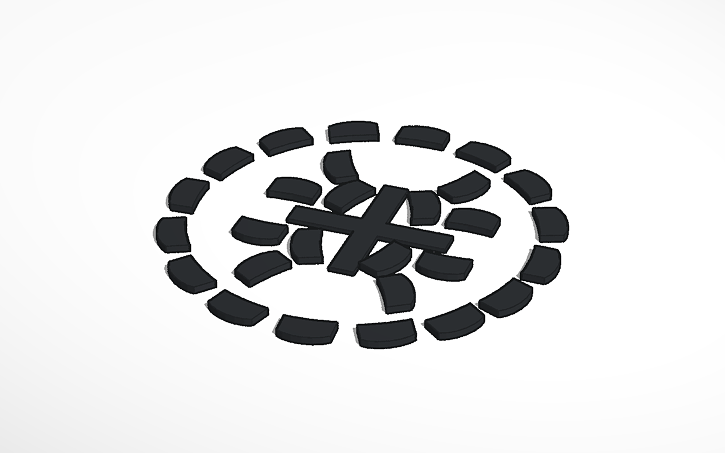 3D design mothra symbol | Tinkercad