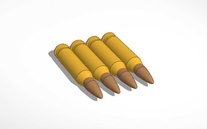 3D design Bullets - Tinkercad