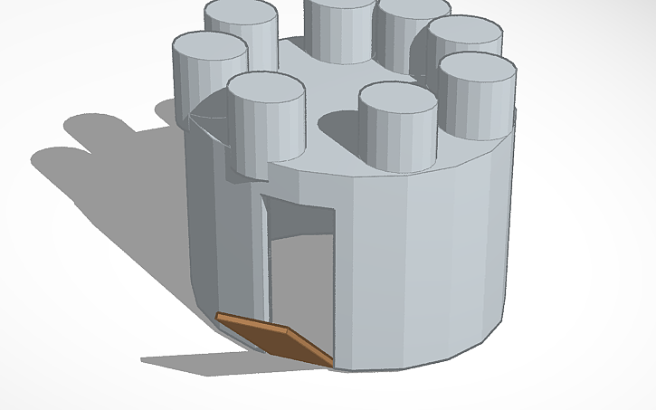3D design medieval castle - Tinkercad