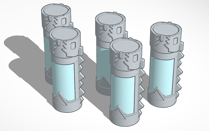 3D design dino chargers power ranger - Tinkercad