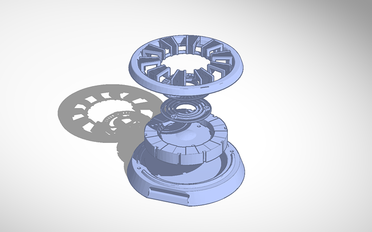 3D design Arc Reactor - Tinkercad
