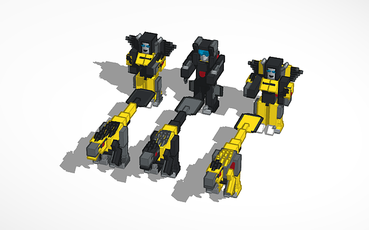3D design dinobot siblings - Tinkercad