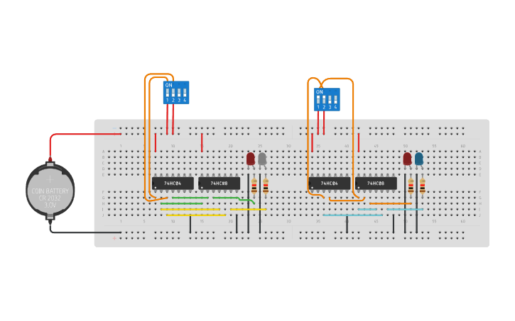 Circuit design Decoder - Tinkercad