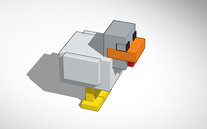 3D design Mincraft Chicken | Tinkercad