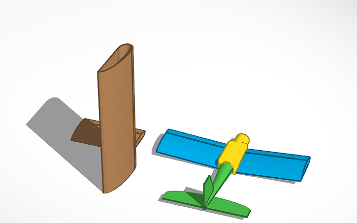3D design plane - Tinkercad
