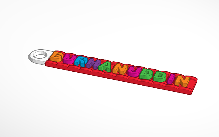 3D design Keychain in Tinkercad | Tinkercad