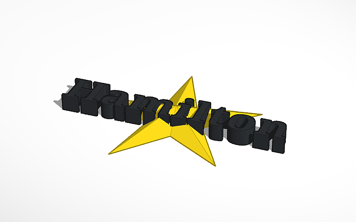 3D design Hamilton | Tinkercad