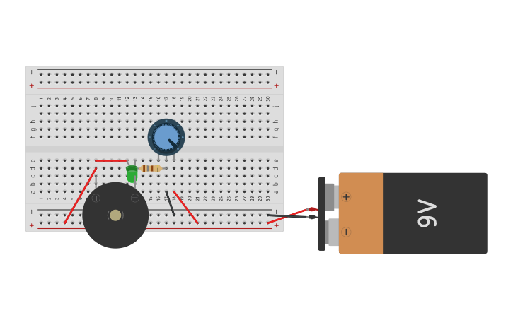Circuit design Circuito de protoboard con buzzer y led - Tinkercad Circuit design Circuito de protoboard con buzzer y led - Tinkercad
