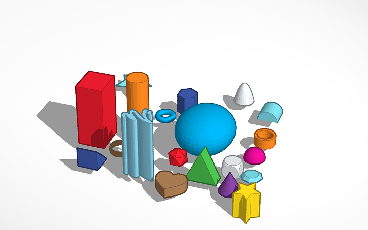 3D design BASIC SHAPES - Tinkercad