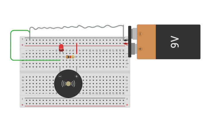 Circuit Design Led Buzzer Tinkercad