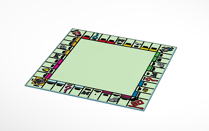 3D design Monopoly Board - Tinkercad