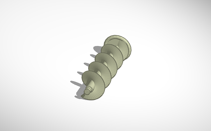 3D design auger fits with 28byj-48 - Tinkercad