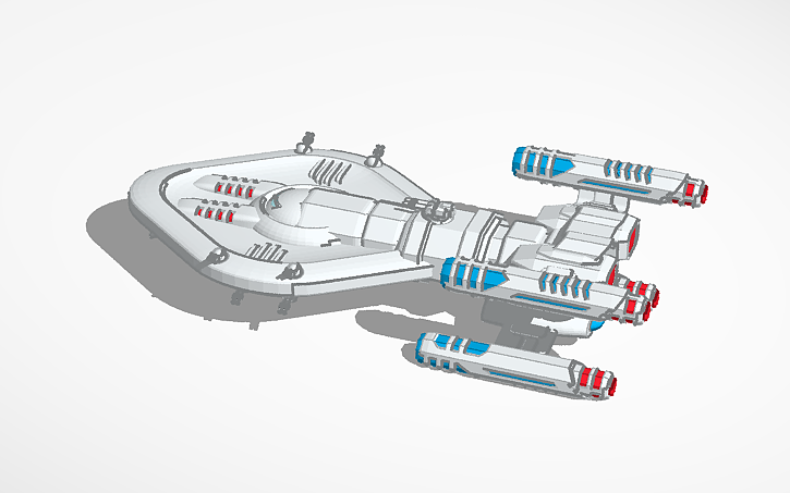 3D design The Warship "Wrath of Rigel" - October 2024 - Tinkercad