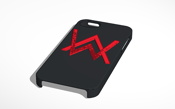 3D design ALAN WALKER PHONE CASE! | Tinkercad