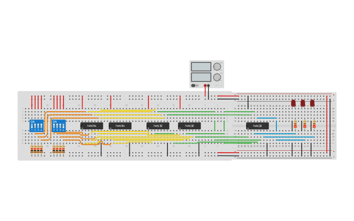 Circuit design Encoder - Tinkercad