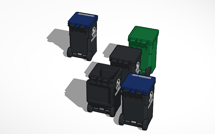 3D design Trash - Tinkercad